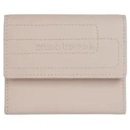 Geldb&ouml;rse Bruno Banani, Damen, beige, Leder, leicht gl&auml;nzend, unifarben, Kleinlederwaren, echt Leder