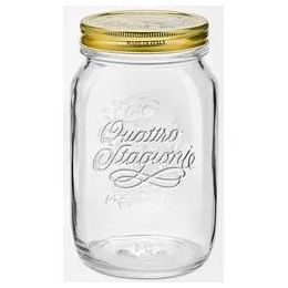 Einmachglas Bormioli Rocco "Quattro Stagioni", transparent (klar), B:42,5cm H:18,5cm, Lebensmittelaufbewahrungsbeh&auml;lter, luftdicht verschlie&szlig;bar