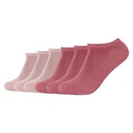 Sneakersocken s.Oliver "Sneakersocken 6er Pack", Herren, Gr. 35/38, rosa (slate rose), 80% Baumwolle 17% Polyamid 3% Elasthan, uni, Socken Sneakersocken