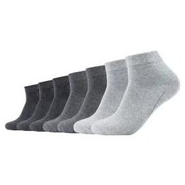 Kurzsocken Camano "7er Pack", Herren, Gr. 39-42, grau, 78% Baumwolle, 20% Polyamid, 2% Elasthan, mehrfarbig, Socken