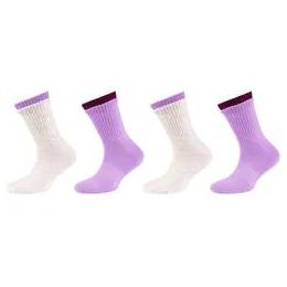 Socken s.Oliver "4er Pack", M&auml;dchen, Gr. 39-42, lila (rhapsody), 66% Baumwolle, 28% Polyester, 5% Elastodien, 1% Elasthan, Socken Socken