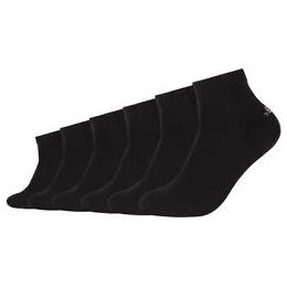 Kurzsocken s.Oliver "6er Pack", Herren, Gr. 47-49, schwarz, 76% Baumwolle, 23% Polyamid, 1% Elasthan, uni, Socken