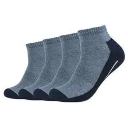 Sportsocken Camano "pro tex 4er Pack", Herren, Gr. 35-38, blau (navy), 53% Baumwolle, 26% Polyester, 19% Polyamid, 2% Elasthan, Colorblocking, Socken Sportsocken