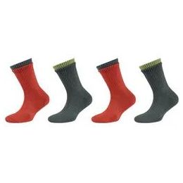 Socken s.Oliver "4er Pack", M&auml;dchen, Gr. 39-42, braun (sea pine), 66% Baumwolle, 28% Polyester, 5% Elastodien, 1% Elasthan, Socken Socken