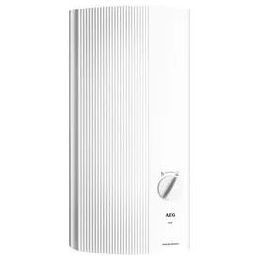 Komfort-Durchlauferhitzer AEG HAUSTECHNIK "DDLE EASY 21 kW, guter Warmwasserkomfort", wei&szlig;, B:22,6cm H:48,5cm T:9,3cm, Durchlauferhitzer, zwei feste Temperatureinstellungen f&uuml;r Dusche und Sp&uuml;le