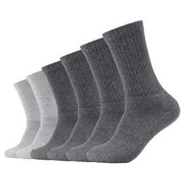 Socken s.Oliver "6er Pack", Damen, Gr. 39-42, grau, 68% Baumwolle, 30% Polyester, 2% Elastodien, uni, Socken Socken
