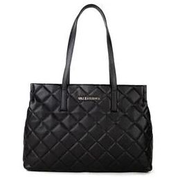 Shopper Valentino BAGS "OCARINA", Damen, Gr. B/H/T: 39,5cm x 26,7cm x 16cm, schwarz (nero), Lacklederimitat, Taschen Shopper, Schultertasche Handtasche Damen Henkeltasche