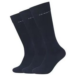Kniestr&uuml;mpfe Camano "3er Pack", Damen, Gr. 43-46, blau (navy), 80% Baumwolle, 17% Polyamid, 3% Elasthan, uni, Socken Kniestr&uuml;mpfe