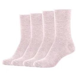 Socken s.Oliver "4er Pack", Damen, Gr. 35-38, rosa (ros&eacute; melange), 75% Viskose, 23% Polyamid, 2% Elasthan, uni, Socken Socken