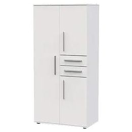 Kleiderschrank Demeyere GROUP "Versatil", wei&szlig;, B:90,4cm H:188cm T:50cm, Holzwerkstoff, Schr&auml;nke, Kleiderschrank, Schubladen in komfortabler H&ouml;he, Made in France, Kinderkleiderschrank
