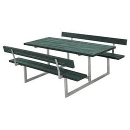 Garten-Essgruppe Plus "&raquo;Basic&laquo; Kombim&ouml;bel mit 2 R&uuml;ckenlehnen", gr&uuml;n, B:184cm H:75cm T:177cm, Polywood, Stahl, Sitzm&ouml;bel-Sets, 177x184x75/45 cm