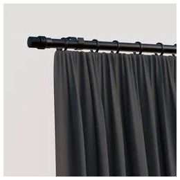 Gardinenstange Indeko "Zylinder", schwarz, L:300cm &Oslash;:16mm, Eisen, Gardinenstangen