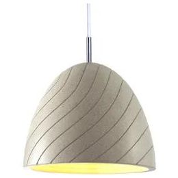 Paco Home Pendelleuchte "GRIP", beige (sand), 1, &Oslash; 21,5cm, Leuchten, LED, E27, Lampe F&uuml;r Wohnzimmer Esszimmer K&uuml;che, H&ouml;henverstellbar, Pendelleuchte
