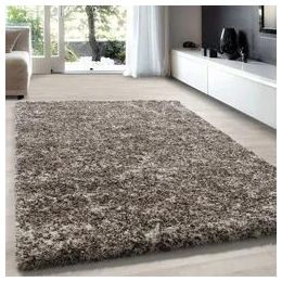 Hochflor-Teppich Ayyildiz TEPPICHE "Enjoy Shaggy", beige, B:240cm H:50mm L:340cm, Kunstfaser, Teppiche, auch als L&auml;ufer, Shaggy, Langflor, meliert, Wohnzimmer