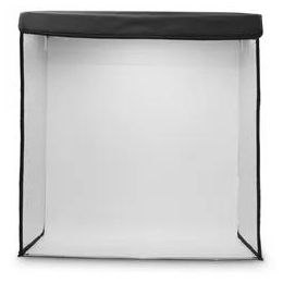 Hama Falthintergrund "Mini-Fotostudio-Set f. Produktbilder (faltbar, LED-Ringlicht, 50x50cm)", wei&szlig;, B:50cm H:50cm L:50cm, Fotohintergr&uuml;nde