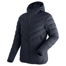 Outdoorjacke Maier Sports "Loket M", Herren, Gr. 56, blau (dunkelblau), 100% Polyamid, Rundhals, Jacken Outdoorjacke, Herren Wanderjacke, atmungsaktive Jacke mit Kapuze