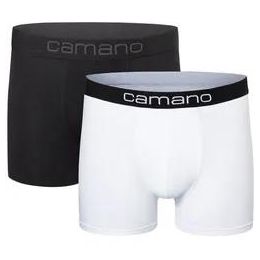 Boxershorts Camano "2er Pack", Herren, Gr. XXL, wei&szlig; (wei&szlig; mix), 95% Baumwolle, 5% Elasthan, Unterhosen