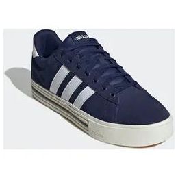 Sneaker Adidas SPORTSWEAR "DAILY 4.0", Damen, Gr. 41, blau (dunkelblau, ftwr wei&szlig;, sanftes wei&szlig;), Leder, Synthetik, Schuhe Sneaker