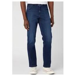 Gerade Jeans Wrangler "Texas", Herren, Gr. 32, L&auml;nge 30, blau (arm strong), Denim/Jeans, Obermaterial: 91% Baumwolle, 7% Elastomultiester, 2% Elasthan, Basic, regular fit lang, Jeans