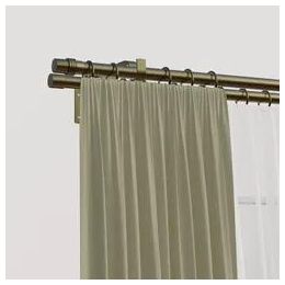 Gardinenstange Indeko "Zylinder", gold (altmessingfarben), L:250cm &Oslash;:16mm, Eisen, Gardinenstangen