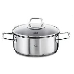 Bratentopf Fissler "viseo", silber (silberfarben), &Oslash;:20cm, T&ouml;pfe, Bratentopf, 2,4 Liter, Induktion