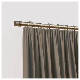 Gardinenstange Indeko "Zylinder", silber (silberfarben), L:250cm &Oslash;:16mm, Eisen, Gardinenstangen