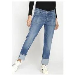 Boyfriend-Jeans Gang "94NICA WORKER", Damen, Gr. 31, N-Gr, blau (mid blau), Denim/Jeans, Obermaterial: 92% Baumwolle, 6% Polyester, 2% Elasthan, regular fit kn&ouml;chelfrei, Jeans, cooler, androgyner Look, Topseller