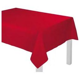 Tischdecke WIRTH "Westport" Gr. 5, rot, B:220cm L:130cm, Polyester, Tischdecken, Tischdecke, Made in Germany, Jacquard Dekostoff, Blatt-Design, Pflegeleicht