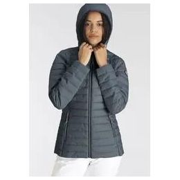 Steppjacke "CAFORA WMN QUILTED JCKT OT-P", Herren, Gr. 36, blau (rauchblau), Obermaterial: 100% Polyester, G.I.G.A. DX BY KILLTEC, hoch geschlossener Ausschnitt, Jacken Steppjacke, Wasserabweisend & winddicht & atmungsaktiv & leicht, &Uuml;bergangsjacke