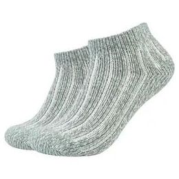 Sneakersocken s.Oliver "2er Pack", Damen, Gr. 39-42, gr&uuml;n (gr&uuml;n blau), 69% Polyester, 29% Polyester, 2% Elasthan, meliert, Socken Sneakersocken