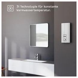 Komfort-Durchlauferhitzer Stiebel Eltron "DHB-E 18 kW LCD 25", wei&szlig;, B:22,5cm H:46,6cm T:11,6cm, Durchlauferhitzer, 3i Technologie f&uuml;r konstante Warmwassertemperatur,LC-Display