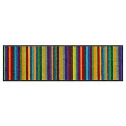 Fu&szlig;matte Salonloewe, bunt (gr&uuml;n, bunt), B:30cm H:7mm L:100cm, Polyamid, Teppiche, Fu&szlig;matte