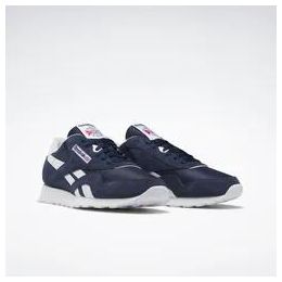 Sneaker Reebok CLASSIC "CL NYLON", Herren, Gr. 40, blau (navy), Leder, Textil, Schuhe Sneaker
