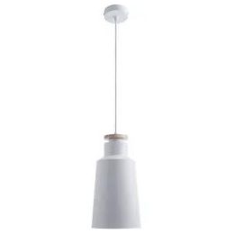 Paco Home Pendelleuchte "JACK I", wei&szlig;, 1, &Oslash; 19cm H: 35,5cm, Leuchten, H&auml;ngelampe Esszimmer K&uuml;chenlampe Esstischlampe Skandinavisch E27, Pendelleuchte