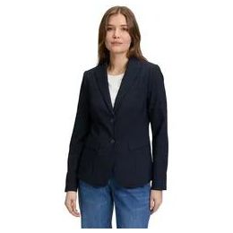 Kurzblazer Betty Barclay "Damen langarm", Damen, Gr. 42, blau (dunkelblau), Obermaterial: 86% Polyester, 14% Elasthan; Futter: 100% Polyester, tailliert normal, Blazer Kurzblazer, Form