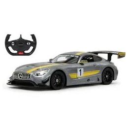 RC-Auto Jamara "Deluxe Cars, Mercedes-AMG GT3 Performance, 1:14, grau, 2,4GHz", grau, Fernlenkfahrzeuge, KinderB:15cm H:9,3cm T:34,4cm, mit LED-Licht, B:15cm H:9,3cm T:34,4cm