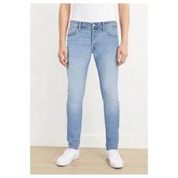 Jack & Jones Slim-fit-Jeans JACK & JONES "JJIGLENN mit Used-Look und Stretchkomfort", Herren, Gr. 31, L&auml;nge 32, blau (blau denim), Denim/Jeans, Obermaterial: 76% Baumwolle, 22% Polyester, 2% Elasthan, Abriebeffekte, slim fit lang, Jeans Slim-fit-Jeans, Abriebeffekte, modisch, slim fit, Baumwollmischung