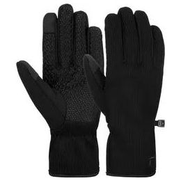 Skihandschuhe Reusch "Mate TOUCH-TECTM", Damen, Gr. 9.5, schwarz, 98% Polyester, 2% Elasthan, mehrfarbig, Handschuhe, mit praktischer Touch-Funktion