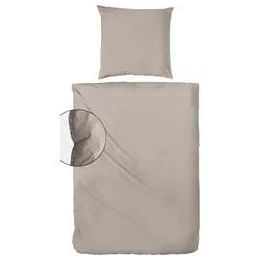 Bettw&auml;sche Primera "Primera Stone-Washed Flanell", beige (leinen), B/L: 155cm x 220cm, 1 Stk., 1 Stk., Flanell, B/L: 80cm x 80cm, 2 Stk., Flanell, Obermaterial: 100% Baumwolle, Bettw&auml;sche, Bettw&auml;sche, Bettw&auml;sche aus samtig weicher angerauter Baumwolle, ab Gr. 135x200 cm
