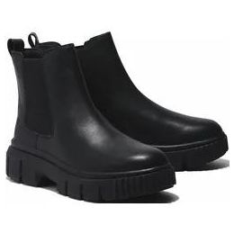 Chelseaboots Timberland "GREYFIELDMID CHELSEA BOOT", Damen, Gr. 42, schwarz, Leder, Schuhe Chelseaboots, Winterstiefel, Schn&uuml;rstiefel, Winterschuhe, Stiefelette