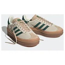 Sneaker Adidas ORIGINALS "GAZELLE BOLD", Damen, Gr. 38, beige (cwei&szlig;, cgr&uuml;n, magbei), Leder, Schuhe Sneaker, Topseller