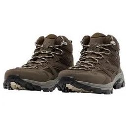 Wanderstiefel Jack Wolfskin "VOJO TOUR TEXAPORE MID M", Herren, Gr. UK10-EU445, Normalschaft, braun (cold, coffee), Obermaterial: Synthetik. Obermaterial 2: Textilmaterial. Futter: Polyester, Schuhe Wanderstiefel