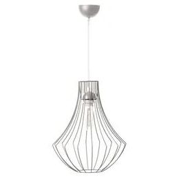 Kayoom H&auml;ngeleuchte "H&auml;ngelampe Jasmin 110", silber, 1, H: 40cm, 1 Stk., Leuchten, minimalistisch, modern, harmonisch, H&auml;ngeleuchte
