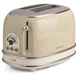 Ariete Toaster "Vintage", beige (natur), B:30cm H:20cm T:18cm, Toaster, creme
