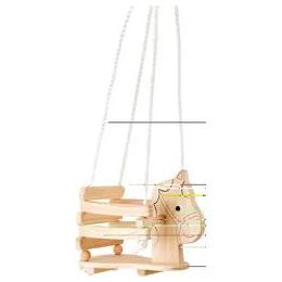 Babyschaukelsitz Small Foot "Pferd", beige (natur), Schaukelsitze, Kinder, bis 30 kg, Massivholz, B:29cm H:30cm T:45cm