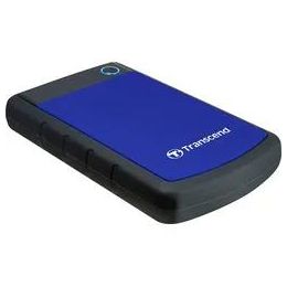 Transcend externe HDD-Festplatte "StoreJet 25H3B", schwarz (schwarz, blau), 2 TB, Festplatten