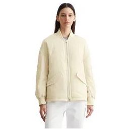 Marc O'Polo Blouson MARC O'POLO, Damen, Gr. 40, beige (dry sand), Web, Obermaterial: 100% Polyamid. Futter: 100% Polyester. Wattierung: 100% Polyester, relaxed fit, Rippb&uuml;ndchen, Jacken Blouson, aufgesetzten Armtasche mit Rei&szlig;verschluss