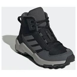 Wanderschuh Adidas TERREX "TERREX AX4R MID", Kinder, Gr. 37, schwarz (core schwarz, grefou, grausix), Synthetik, Textil, Schuhe Wanderschuh, f&uuml;r Kinder
