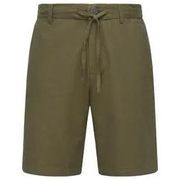 Shorts Ragwear "Harling", Herren, Gr. 30, Normalgr&ouml;&szlig;en, gr&uuml;n (olivgr&uuml;n), Material: 65% Baumwolle, 35% Leinen, bequem ca. Mitte Oberschenkel, Hosen Shorts, kurze Herren Hose mit Bindeband