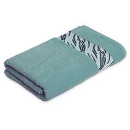 M&ouml;ve Badetuch M&Ouml;VE FOR FROTTANA "Shadow", blau (arctic), B:67cm L:140cm, Walkfrottier, Obermaterial: 100% Baumwolle, Handt&uuml;cher, Badetuch, mit Borkenbord&uuml;re